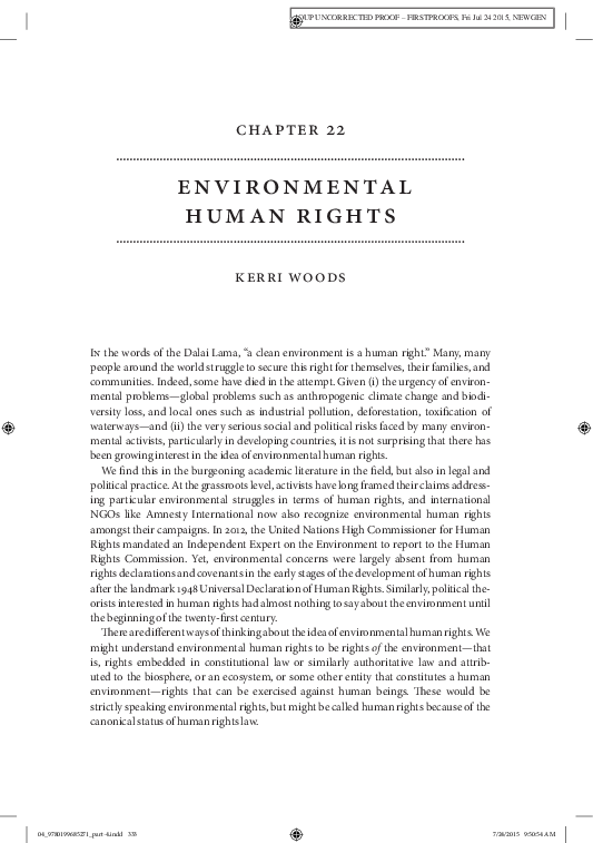 (PDF) Environmental Human Rights