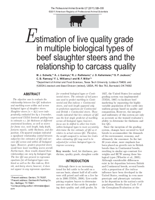 (PDF) Estimation of live quality grade in multiple biological types of ...