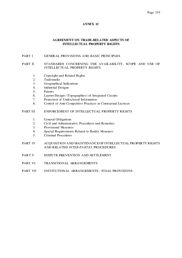 (PDF) TRIPS Agreement