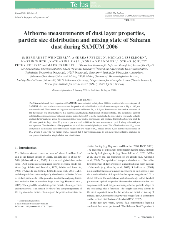 Pdf Quantifying Particle Size And Turbulent Scale Dependence Of Dust
