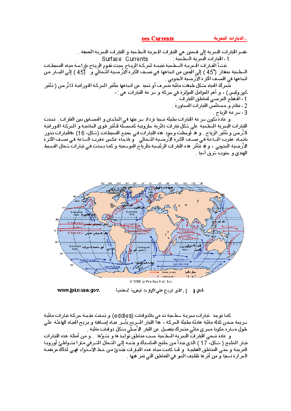 (PDF) LEC-11:Ocean Wave and Currents التيارات البحرية والامواج.pdf