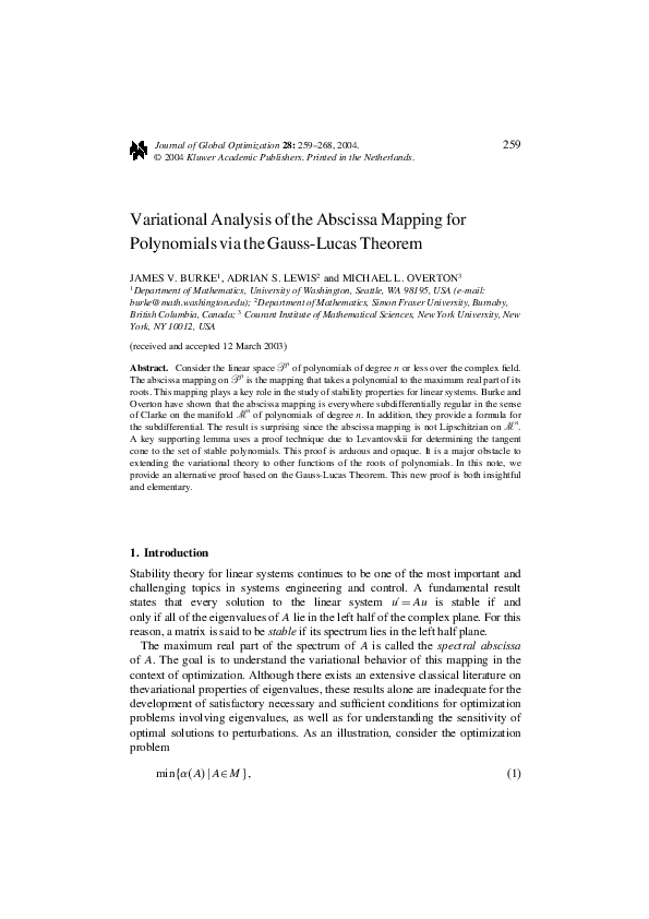 (PDF) Input-Output-to-State Stability