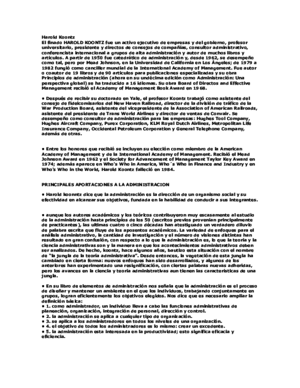 (DOC) Harold Koontz