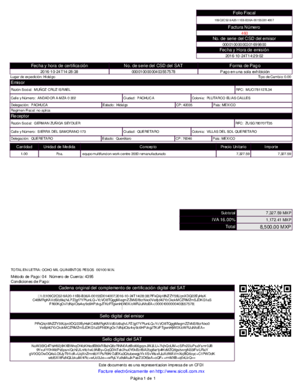 (PDF) Folio Fiscal | Yerman Zunia Zeydler - Academia.edu