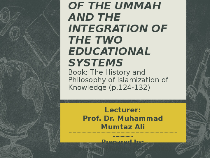 (PPT) Ismail Raji Faruqi On Malaise of The Ummah and The Integration of ...