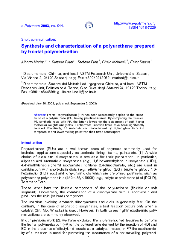 (PDF) Synthesis and characterization of polyurethane composites of wood ...