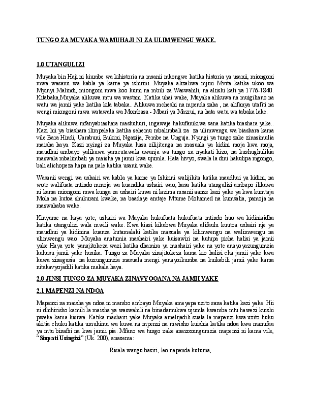 (DOC) MUYAKA WA MUHAJI