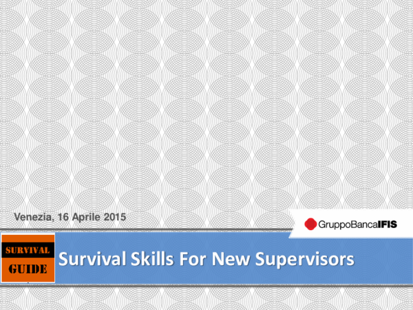 (PDF) Survival Skills For New Supervisors