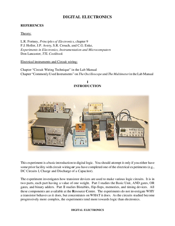 (PDF) DIGITAL ELECTRONICS