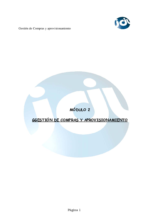 (PDF) MÓDULO 2 GGESTIÓN DE COMPRAS Y APROVISIONAMIENTO