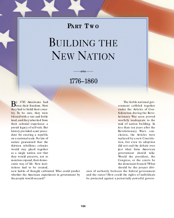 (PDF) PART TWO BUILDING THE NEW NATION