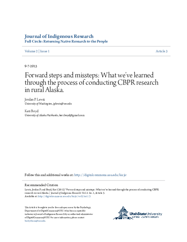 (PDF) Forward steps and missteps: What we’ve learned through the ...