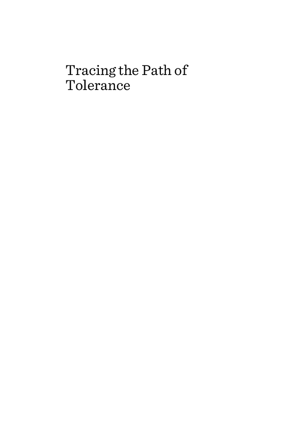 (PDF) Tracing the Path of Tolerance: History and Critique from the ...