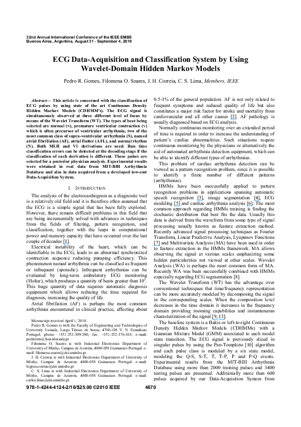 Pdf Ecg Data Acquisition And Classification System By Using Wavelet