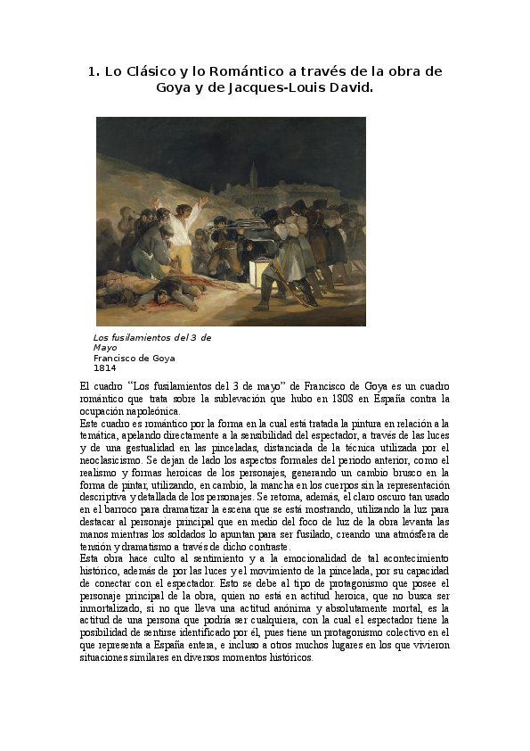 (DOC) Neoclasicismo, Romanticismo e Impresionismo