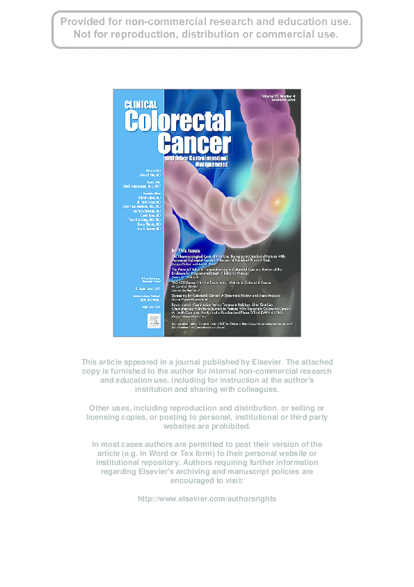 (PDF) TAS-102 (Lonsurf) for the Treatment of Metastatic Colorectal ...