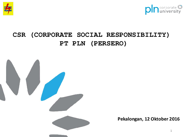 (PDF) CSR (CORPORATE SOCIAL RESPONSIBILITY) PT PLN (PERSERO
