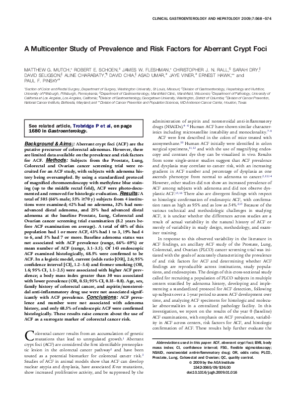 (PDF) A Multicenter Study of Prevalence and Risk Factors for Aberrant ...