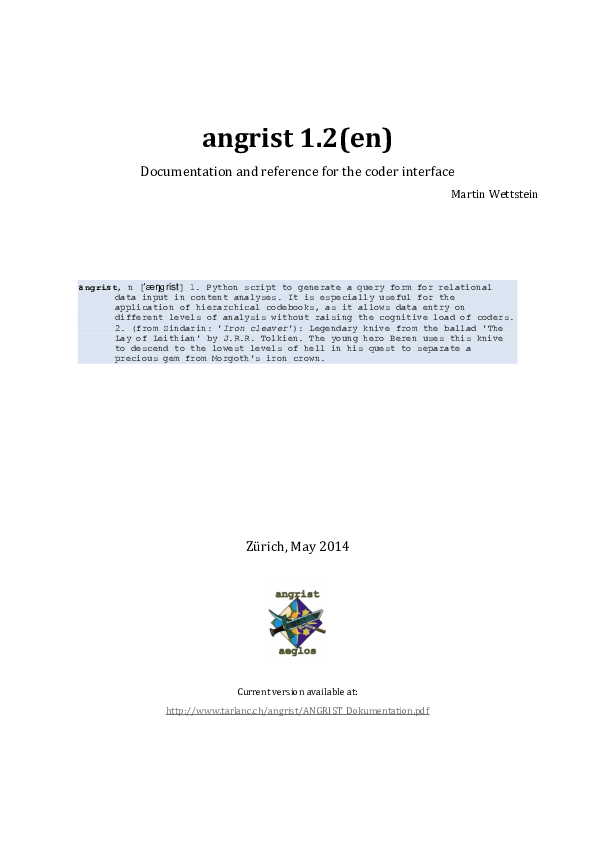 (PDF) Angrist 1.2 - Documentation and Reference