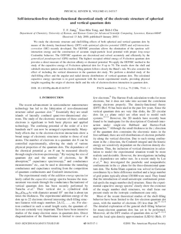 (PDF) Self-interaction-free density-functional theoretical study of the electronic structure of ...
