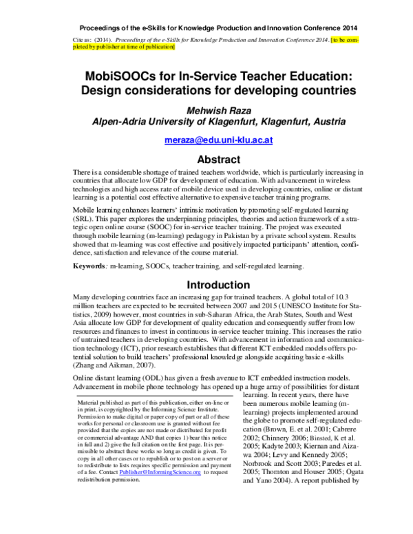 (PDF) Proceedings of the e-Skills for Knowledge Production and ...