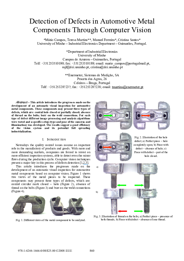 (PDF) Detection of defects in automotive metal components through ...