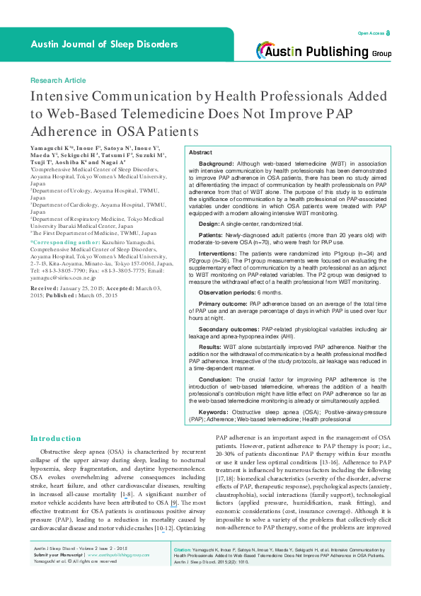 (PDF) Intensive Communication by Health Professionals Added to Web-Based Telemedicine Does Not ...