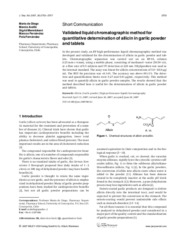 (PDF) Validated liquid chromatographic method for quantitative ...