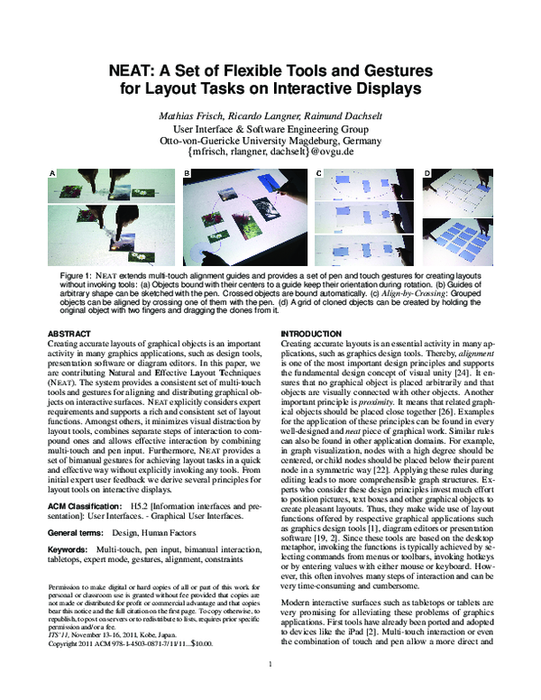 (PDF) Neat: a set of flexible tools and gestures for layout tasks on ...