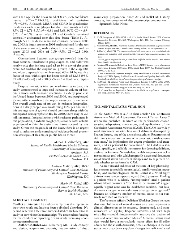 (PDF) The Mental Status Vital Sign | Kenneth Shay, Thomas Edes, and ...