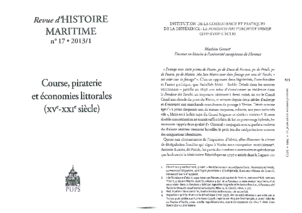 (PDF) Mathieu Grenet, « Institution de la coexistence et pratiques de ...