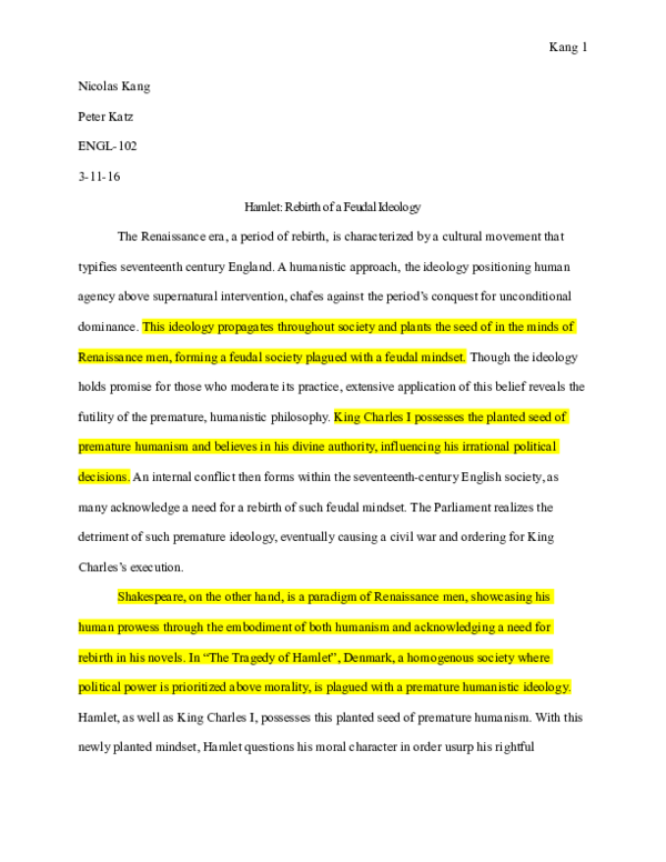 (DOC) Hamlet Research