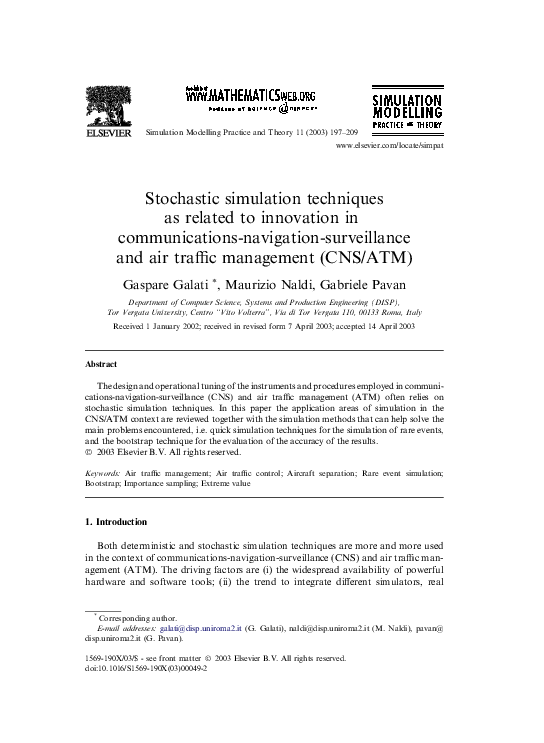 (PDF) Stochastic simulation techniques as related to innovation in ...