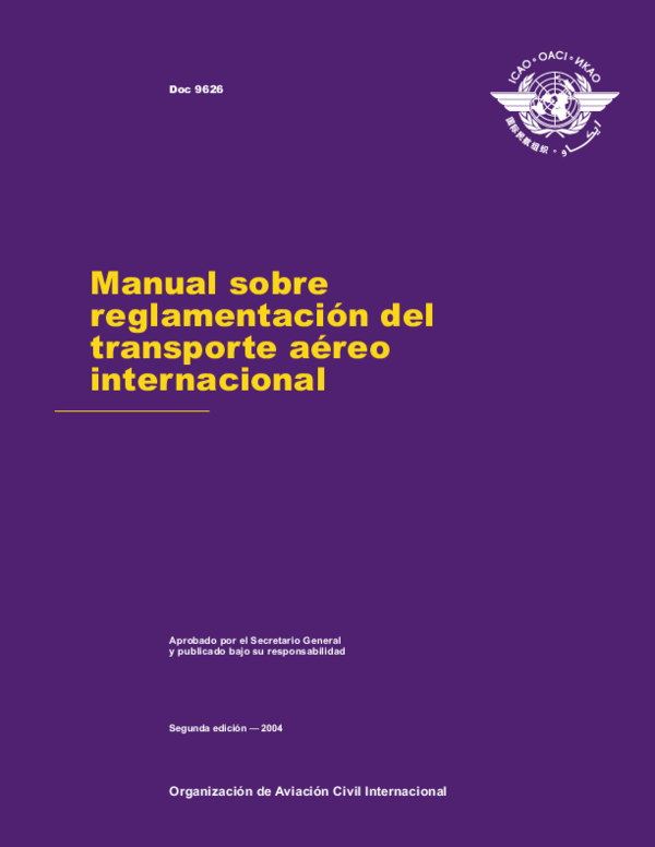 (PDF) Organización de Aviación Civil Internacional Aprobado por el ...