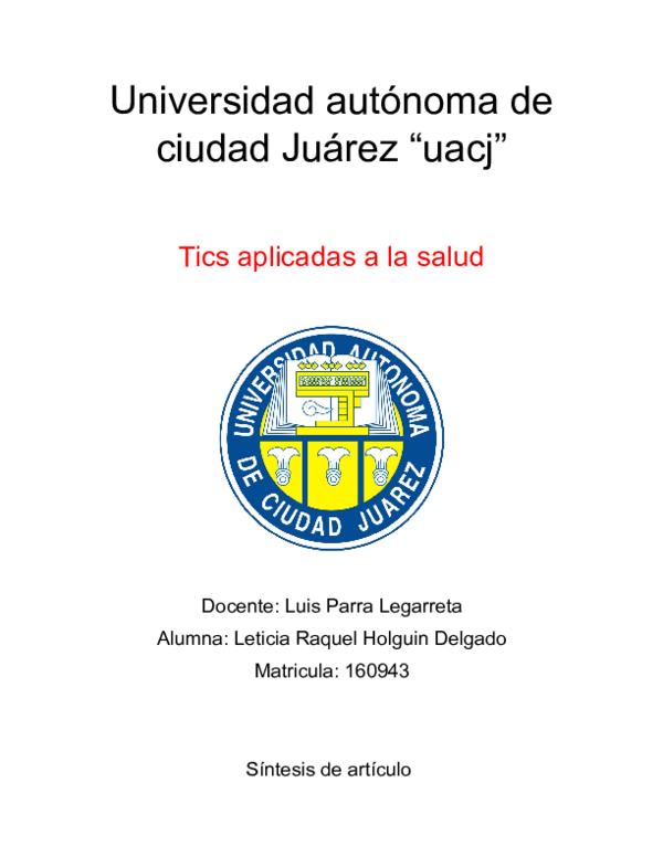 (DOC) Universidad autónoma de ciudad Juárez " uacj " Tics aplicadas a ...