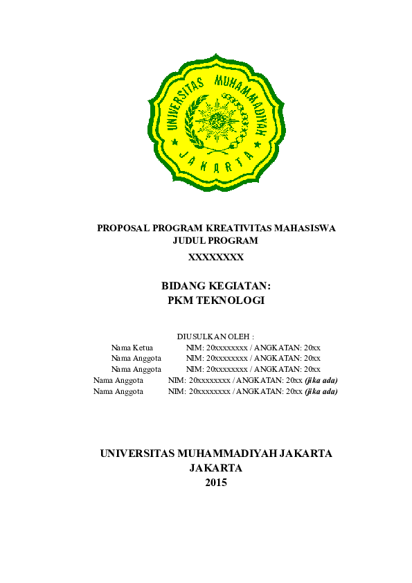 (DOC) Kerangka Proposal PKM T