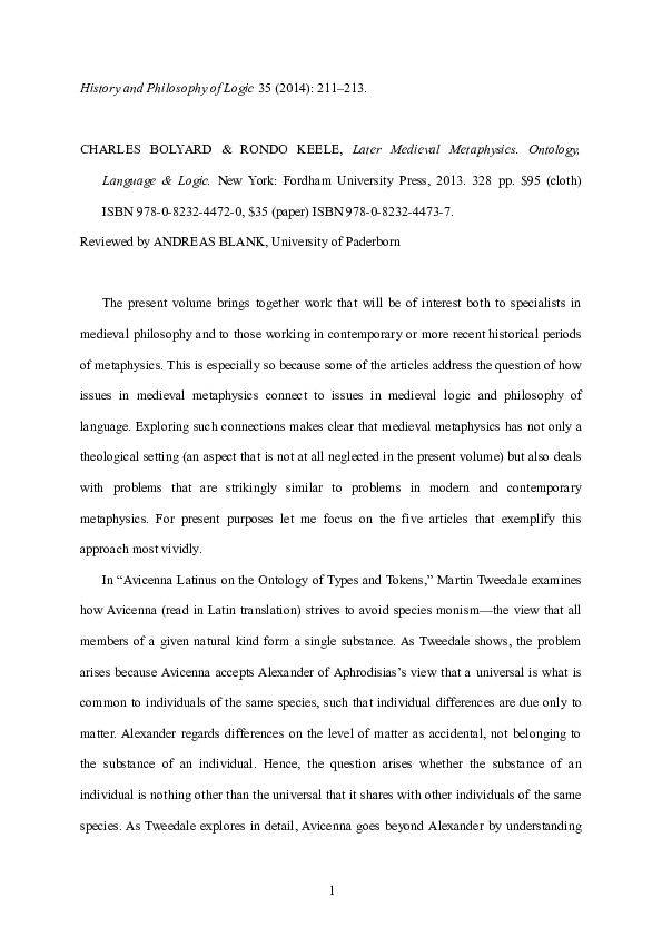 (DOC) Review of CHARLES BOLYARD & RONDO KEELE, Later Medieval ...