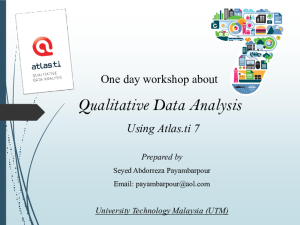 (PDF) Qualitative Data Analysis Using Atlas.ti 7