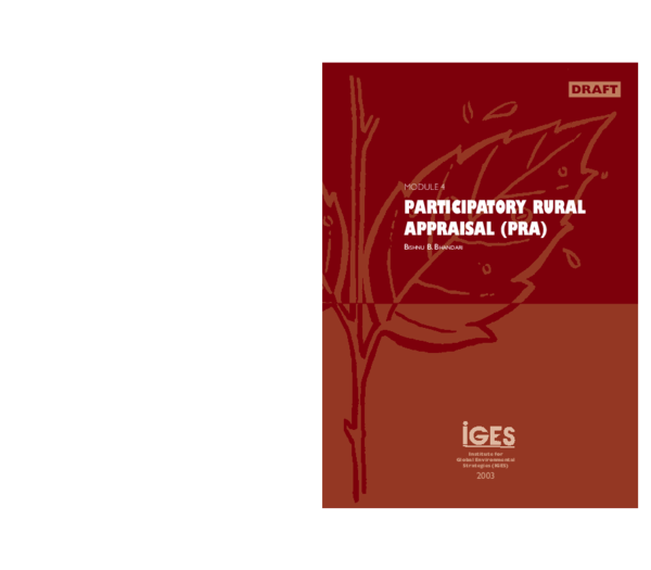 (PDF) PARTICIPATORY RURAL APPRAISAL (PRA) MODULE 4