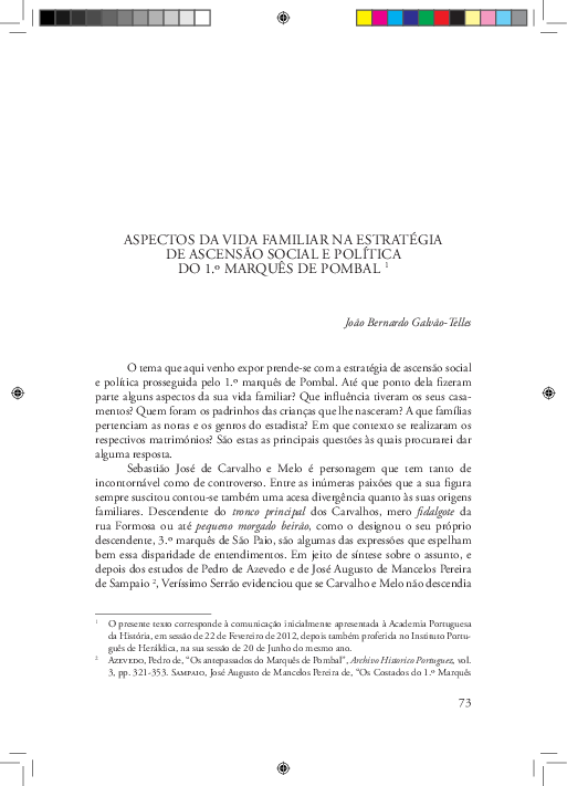 (PDF) Aspectos da vida familiar na estratégia de ascensão social e ...