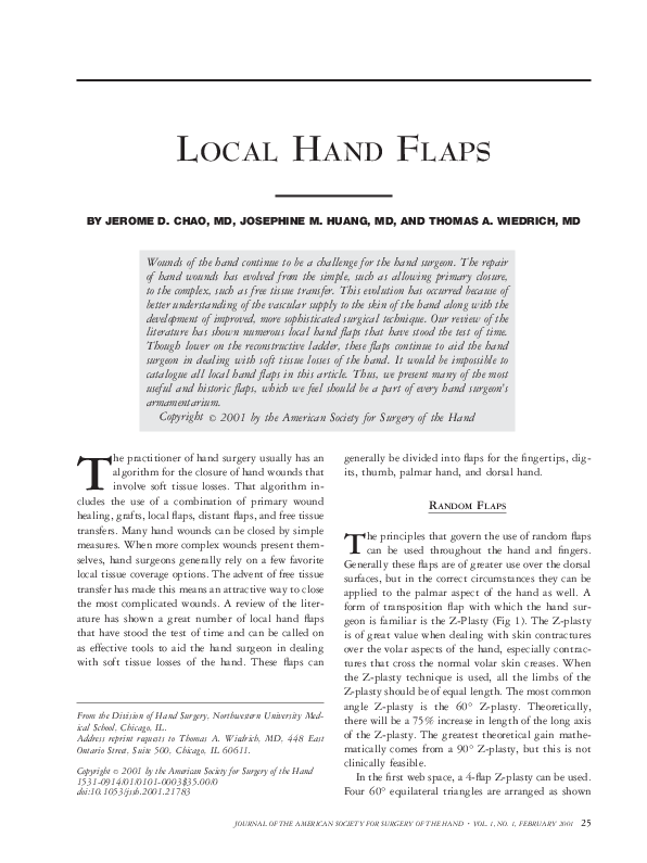 (PDF) LOCAL HAND FLAPS