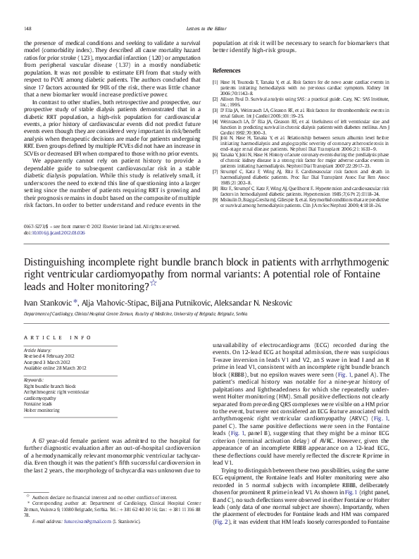 (PDF) Distinguishing incomplete right bundle branch block in patients ...
