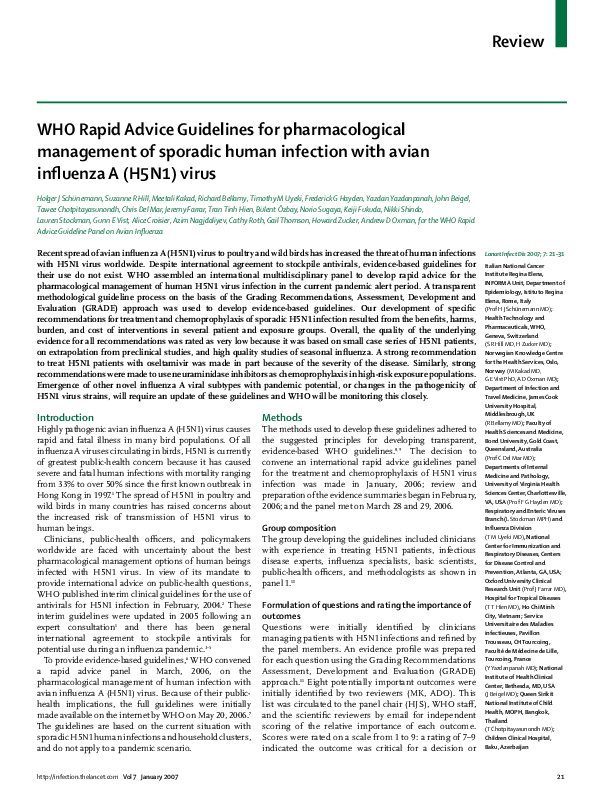 (PDF) WHO Rapid Advice Guidelines for pharmacological management of ...