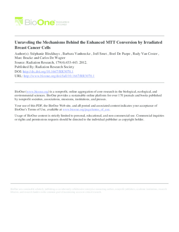 (PDF) Unraveling the Mechanisms Behind the Enhanced MTT Conversion by ...