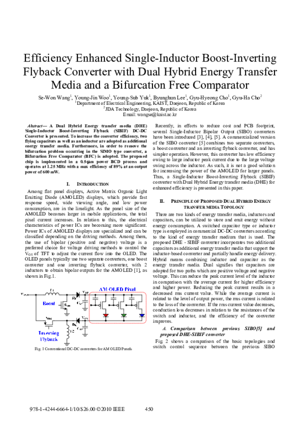 (PDF) Efficiency enhanced Single-Inductor Boost-Inverting Flyback ...