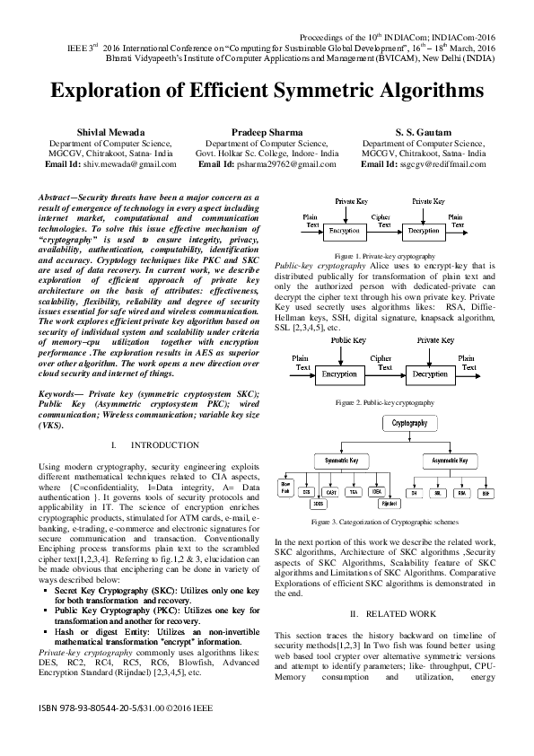 (PDF) Exploration of Efficient Symmetric Algorithms (PDF) Exploration of Efficient Symmetric Algorithms