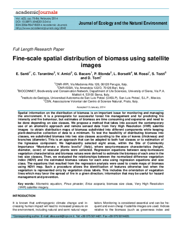 (PDF) Fine-scale spatial distribution of fuel characteristics using ...