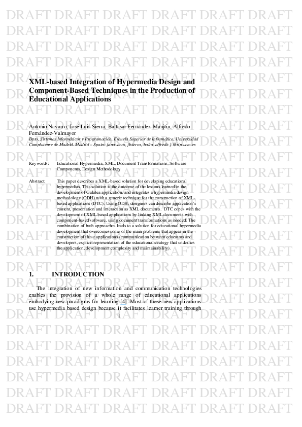 (PDF) XML-based Integration of Hypermedia Design and Component-Based Techniques in the ...