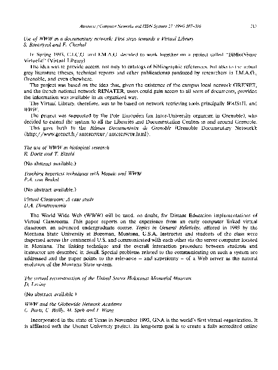 (PDF) Virtual classroom: A case study