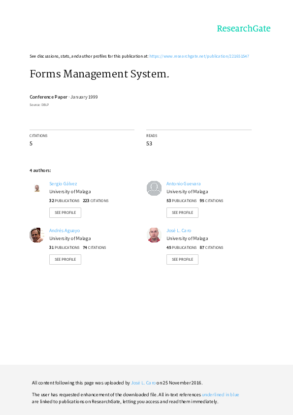 (PDF) Forms Management System